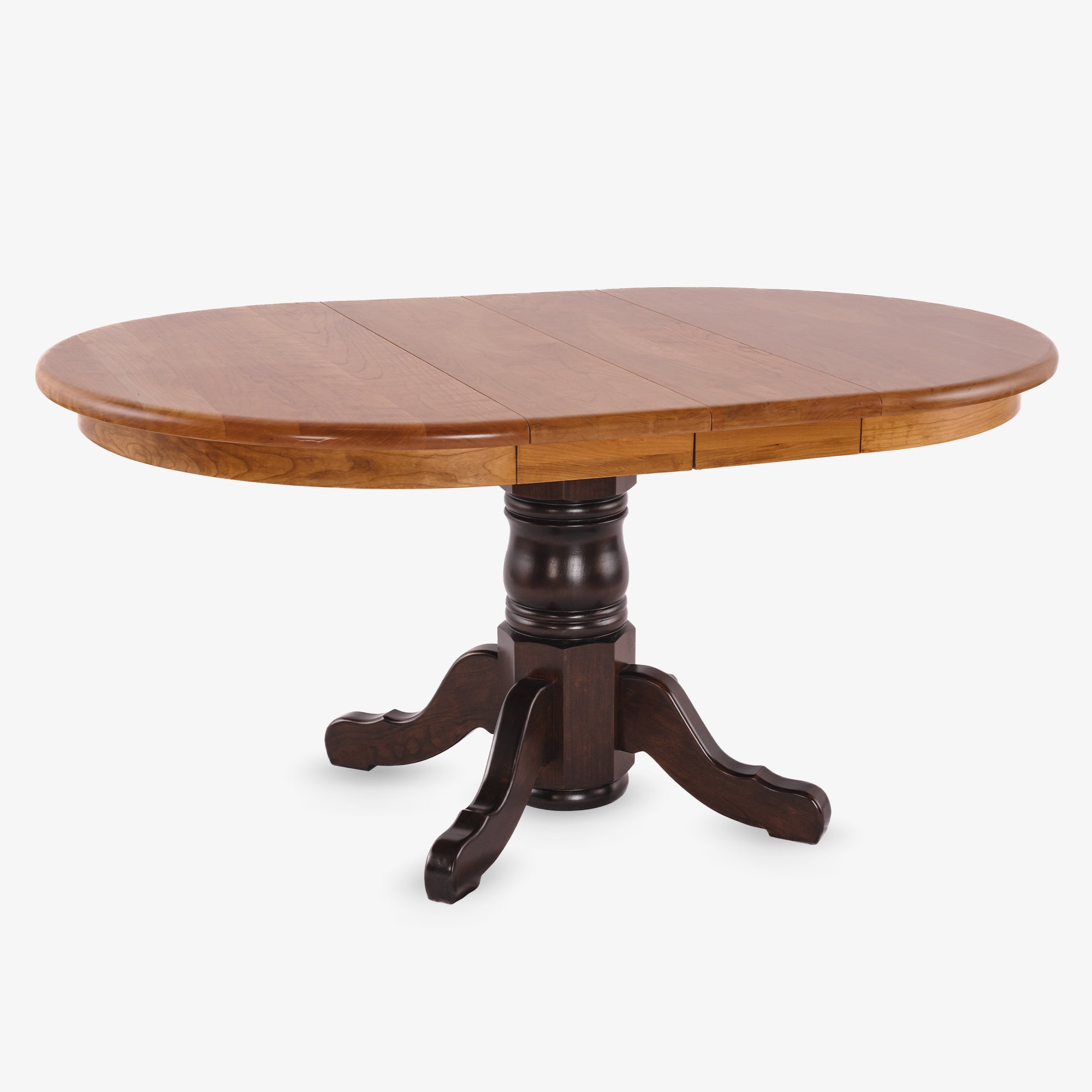 Round Pedestal Extension Table | Round Dining Table with Leaf Extension ...
