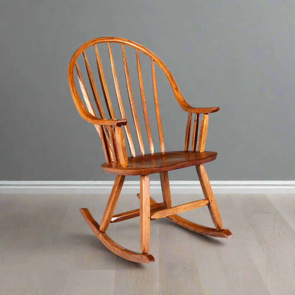 Handcrafted Wooden Continuous Bow Rocker | Hunt Country Furniture ...